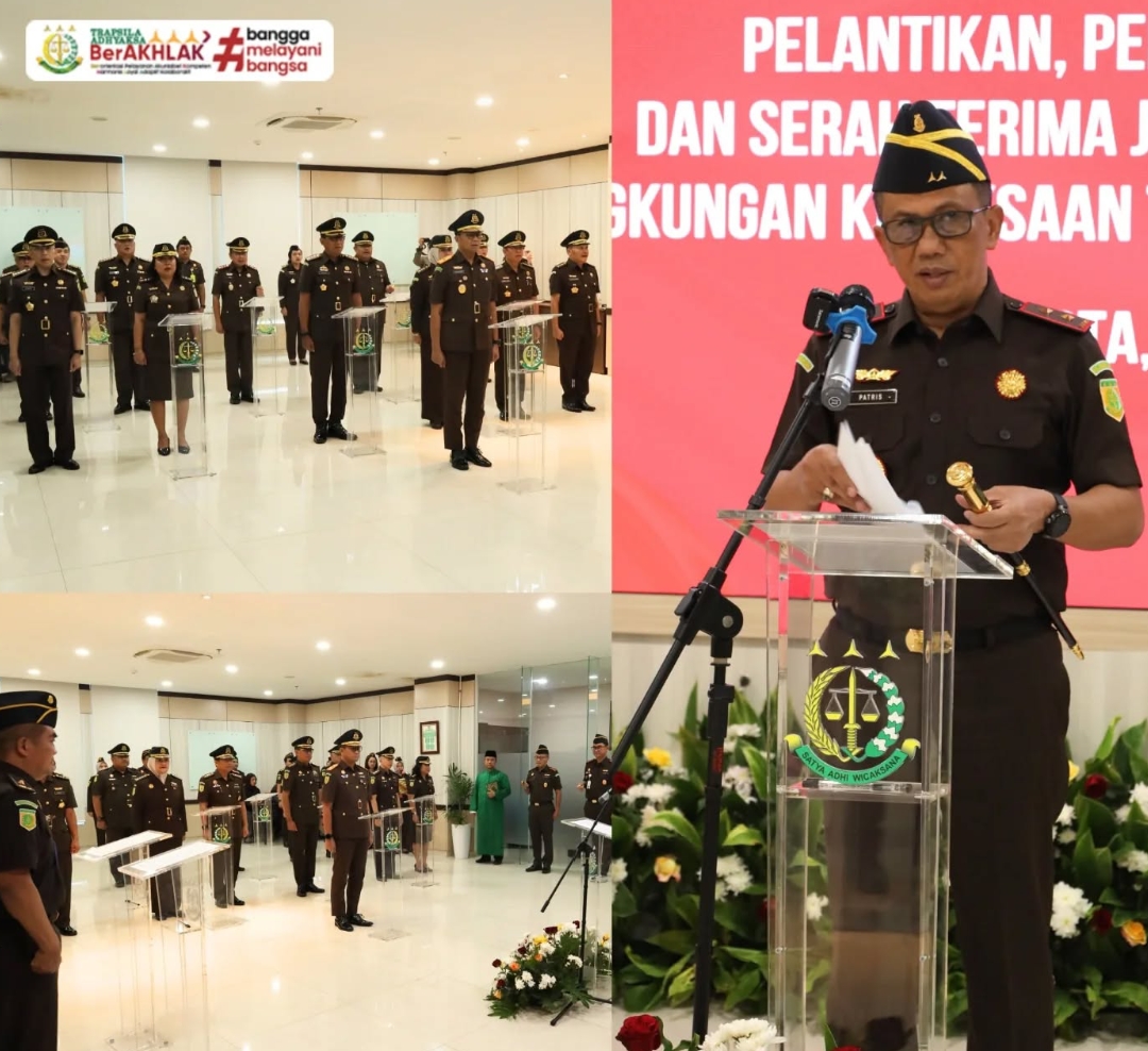 Lantik Wakajati Dan Esselon III, Patris Yusrian Jaya : Jaga Integritas ...